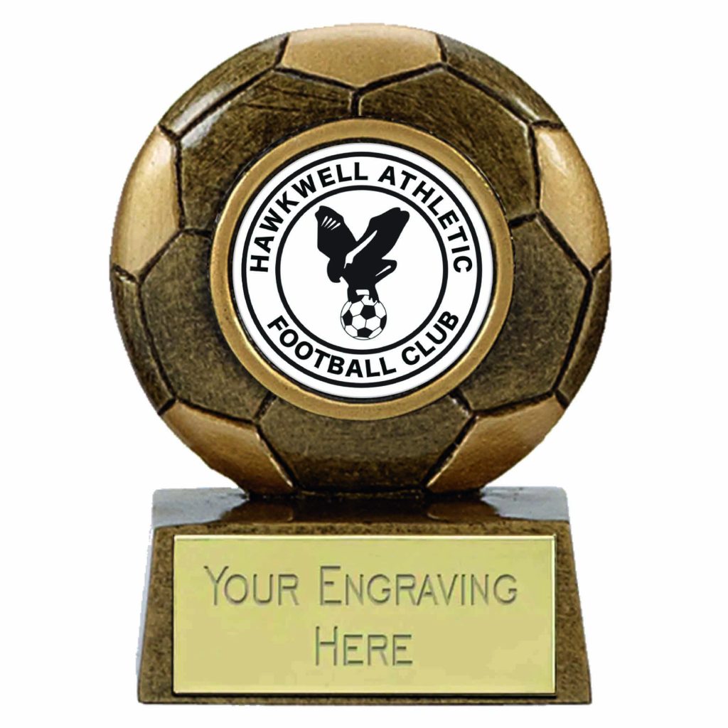 Mini Gold Resin Football Trophy - Kent awards - trophies and engravings