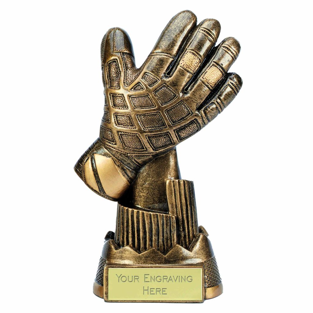 Elite Goalkeeper Glove Trophy - Kent awards - trophies and engravings