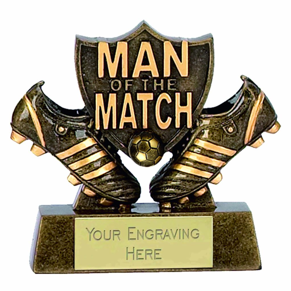 Shield Man of The Match Trophy - Kent awards - trophies and engravings