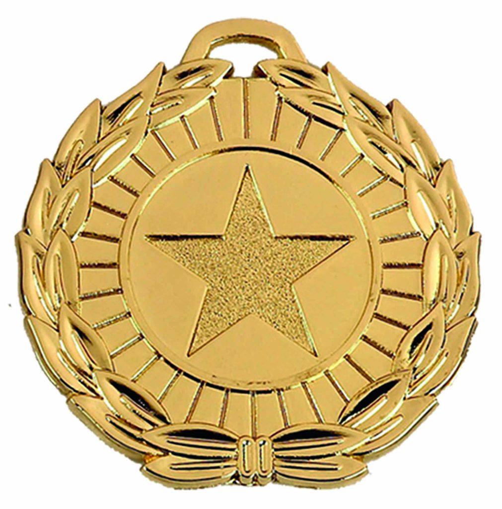 Gold Mega Star Laurel Medal 50mm (2") - Kent awards - trophies and ...